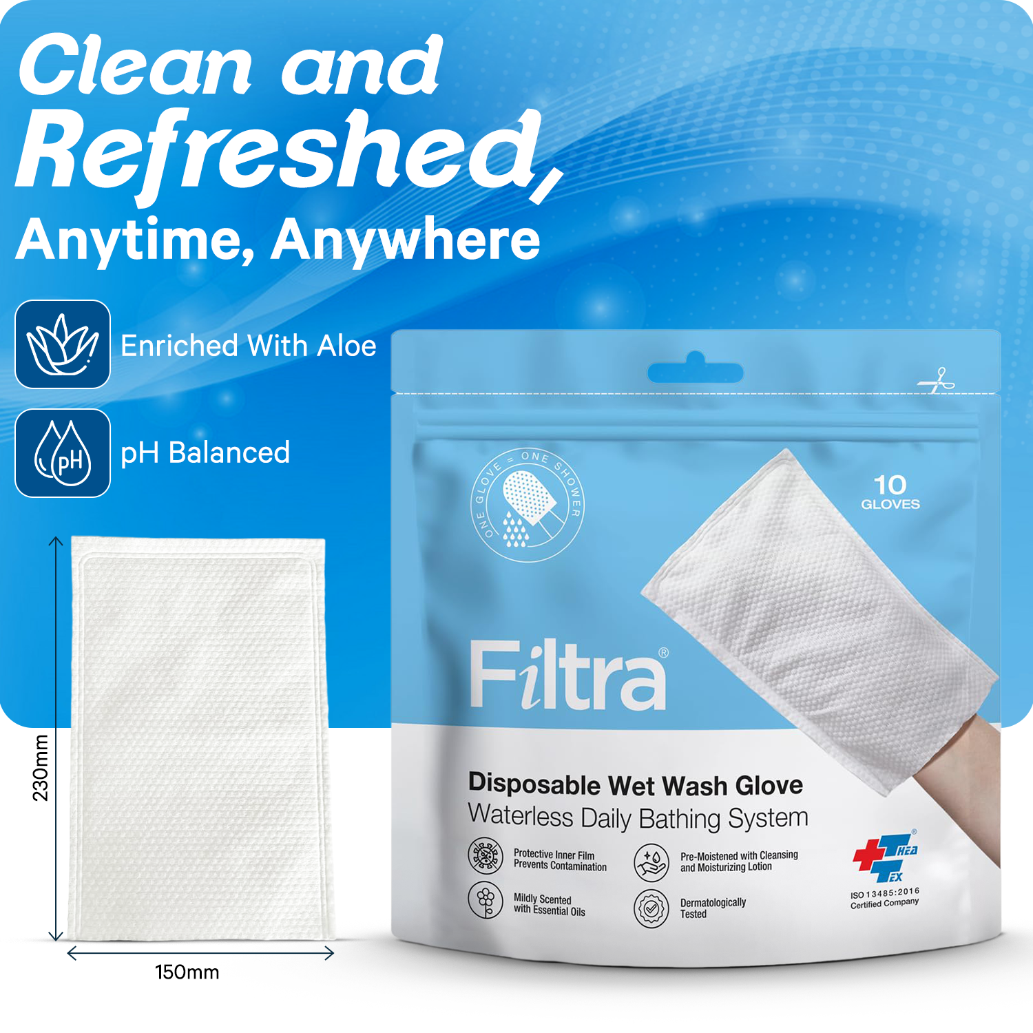 Wet Wash Gloves – Thea-Tex® Healthcare (India) Pvt Ltd