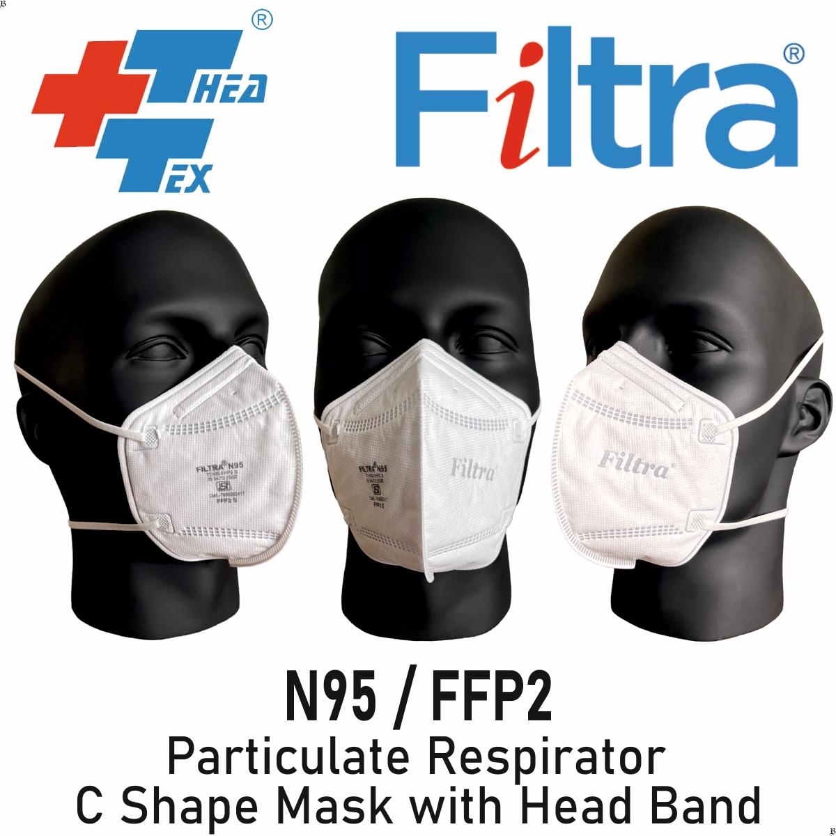N95/FFP2 C Shape Head Bands – Thea-Tex® Healthcare (India) Pvt Ltd